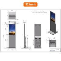 China Floor Standing Digital Signage with 529.25*940.89mm Display Area, RK3188 Quad Core Processor, and 32-65 Inches Screen Size for sale