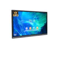 China 75 Inch Interactive Display Board with 20-Point Touch and 3840x2160 UHD Resolution for Conference Rooms for sale