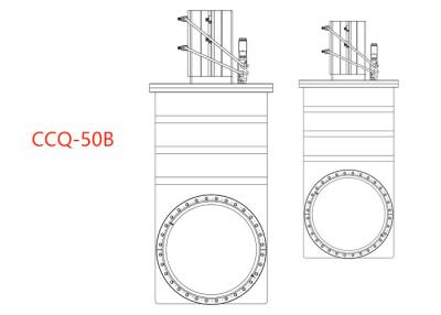 China Ultra - Thin High Vacuum Valve 1E+5 To 1E-7 Pa Application CE Approved for sale