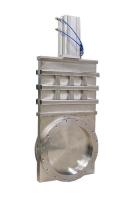 China Compact Slide Gate Valve Pneumatic Drive 0.6～0.7 Mpa Working Pressure for sale