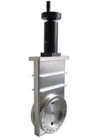 China Stable Vacuum Gate Valve Manual  Drive Mechanical Indication 1E+5 To 1E-7 Pa for sale