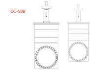 China High Reliability Vat Vacuum Valves Manual  Drive DN50  Light Weight for sale