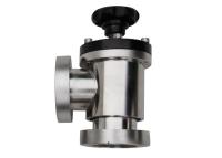 China Small Vacuum Angle Valve  Flanged Non - Corrosive Gases Working Media for sale