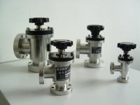 China Ultra High Vacuum Angle Valve  1E+5 Pa - 1.3E-7 Pa Application Range for sale