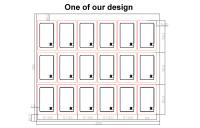 China PVC RFID Card Inlay Prelam Sheet A3 with Fudan FM11RF08 Chip for Smart Card Production for sale