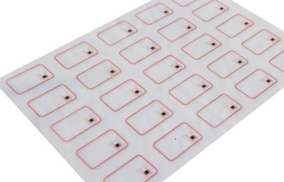 China 5x5 PVC RFID Inlay Prelam Sheets for RFID Card Production F1108 TK4168 Chip 0.5mm for sale