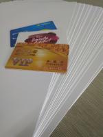 China Inkjet Printed Pvc Card Material With Trimming And Position Lines for sale