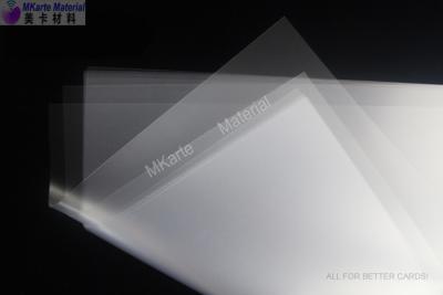 China Recycled PVC Card Overlay 0.08mm Ultra Glossy Laminated Film for Bank Cards for sale