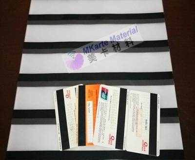 China 0.10mm Hico Loco Magstripe Overlay PVC Card Material for Recycled Magnetic Strip Card for sale