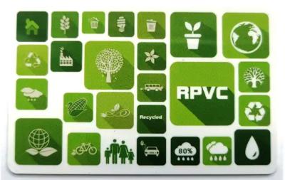 China Eco Friendly 0.3mm White Recycled Printable PVC Plastic Sheet for Smart Card Production for sale