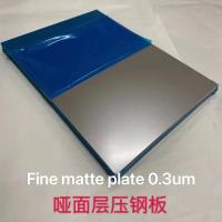 China A4 A3 Lamination Steel Plate 0.6mm 0.8mm Glossy Matte Silk Finish for Smart Card Production for sale