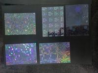 China PVC Coated Overlay Hologram Film 0.08mm Vicat Softening Point 76°C for Card Products for sale