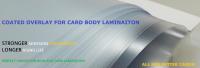 China High Adhesion 40MPa 0.04mm PVC Coated Overlay Sheet for Smart Card RF Card Production for sale