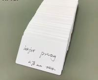 China CR80 54x85.6mm Inkjet Printable PVC Sheets 0.3mm 0.76mm for Double-Sided Card Printing for sale