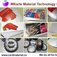 China PVC Coated Overlay Film for Laminating Social Security Cards Heating Shrinkage ≤10% Vicat Softening Point 72°C for sale