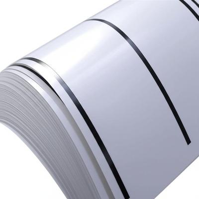 China OPP Plastic Smart Card Material 0.15mm with Magnetic Strip Glue Coated Deep Hairline Surface for RFID Card Production for sale