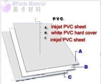 China PVC PET Non Lamination Sheet Heat Resistance 130C 160C for Laser Inkjet Printing Plastic Card Industry for sale