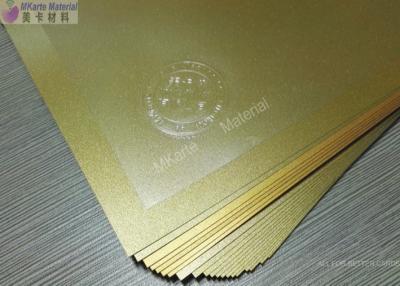 China Golden Inkjet Printable PVC Sheets 0.18-0.40mm for Smart Cards - A4/A3 Size with High Ink Adhesion for sale