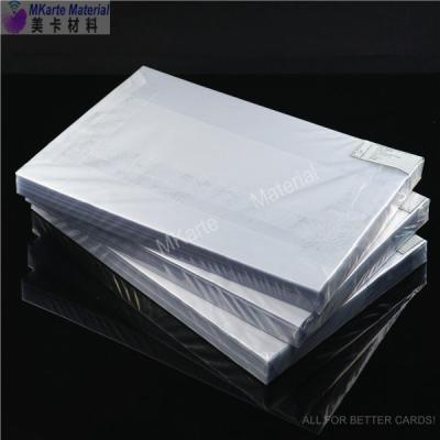 China Transparent PVC Coated Overlay Film 0.04-1.0mm Thickness with ≥6.0 N/cm Peel Strength for Printing Applications for sale