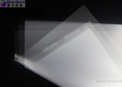 China PVC Coated Overlay Film for Card Lamination - 0.04-0.10mm Thickness, 40 MPa Tensile Strength for sale