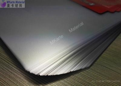 China PVC Coated Overlay Film 0.04-0.10mm with 72℃ Vicat Softening Point and ≥6.0 N/cm Peel Strength for Card Manufacturing for sale