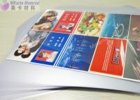 China PVC Coated Overlay Film MCO-W 0.04-0.10mm for Plastic Card Production with 6.0 N/cm Peel Strength for sale