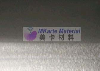 China Fine Silk Pattern Laminated Steel Plates 1.0mm Thickness for Plastic Card Manufacturing - A4/A3 Sizes for sale