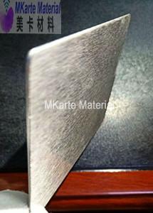 China High Glossy Rough Silk Pattern Stainless Laminating Steel Plate For PVC Card Lamination for sale
