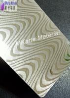 China Textured Card Laminated Steel Plate 0.8mm Thickness for Plastic Card Lamination with Special Pattern Surface for sale