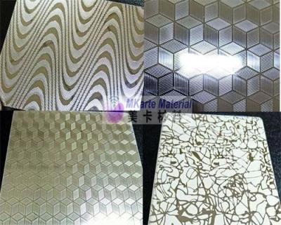 China Embossed Personalized Laminated Steel Plates For Plastic Card Laminator Use for sale