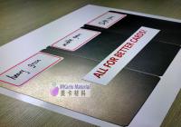 China Grained Laminated Steel Plate 0.8mm Thickness for Smart Card Lamination - A4/A3 Size Options for sale
