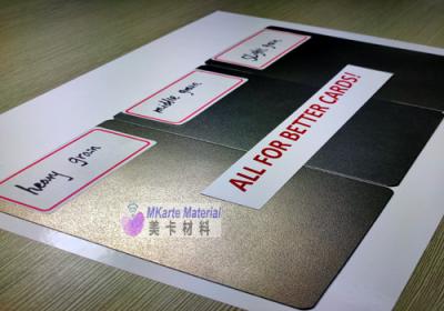 China Grained Laminated Steel Plate 0.8mm Thickness for Smart Card Lamination - A4/A3 Size Options for sale