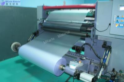 China Low Dust PVC Uncoated Overlay Film MUO-G1 for Card Production - 72±2℃ Vicat, 40-100 Micron Thickness for sale