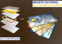 China High-End PVC Core Sheet for Contactless IC Cards - 70±2°C Vicat Softening Point, 1.38 g/cm³ Density for sale