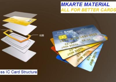 China High-End PVC Core Sheet for Contactless IC Cards - 70±2°C Vicat Softening Point, 1.38 g/cm³ Density for sale