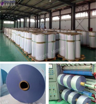 China High Stickiness Glue Coating PVC Overlay for Inkjet Printing - 35 MPa Tensile Strength ±1 mm Tolerance for sale