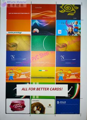 China MOP Series PVC Core Sheets 0.12-0.76mm for Offset and Silk-Screen Printing in Plastic Card Manufacturing for sale
