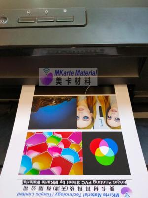 China Custom Inkjet Printable PVC Sheets 150 180 Micron High Opacity Strong Peeling Strength A4 A3 for sale