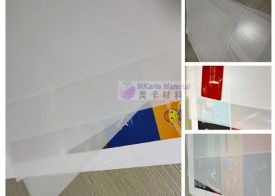 China Transparent PC Plastic Core Sheet 0.05-1.0mm for Contactless IC Cards with 85-90℃ Vicat Point for sale
