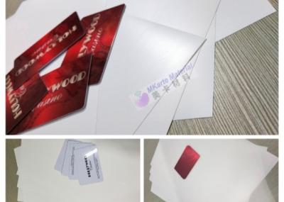 China White PETG Plastic Card Core Sheet 0.10-0.76mm Thickness for ID Cards and Credit Cards for sale