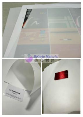 China Low Vicat Polycarbonate PC Card Core Sheet 0.05-1.0mm Thickness for RFID and Contactless IC Cards for sale