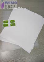 China Polycarbonate PC Core Sheet 0.05-1.0mm for RFID Card Inlay with 85-90°C Vicat Point for sale