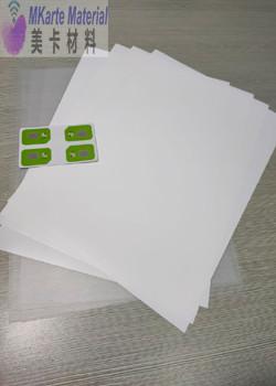 China Polycarbonate PC Core Sheet 0.05-1.0mm for RFID Card Inlay with 85-90°C Vicat Point for sale