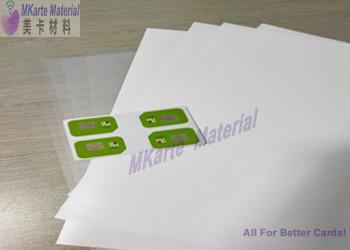 China White PETG Plastic Card Core Sheet 0.10-0.76mm Thickness for High-End ID and Credit Card Production for sale
