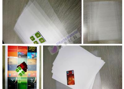 China PETG Coated Overlay Clear Plastic Sheet 0.05mm for Credit Card Lamination for sale