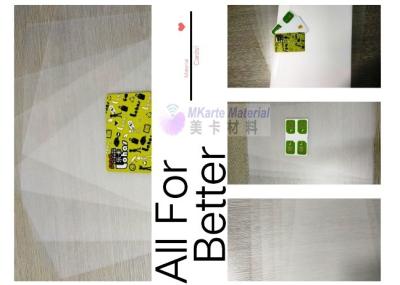 China 1mm Transparent PETG Coated Film for Plastic Card Production - 0.04-0.1mm Thickness, 74-78°C Vicat Softening Point for sale