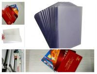 China Water-Based PVC Overlay Film 0.04-0.10mm for Smart Card Lamination with ≥6.0 N/cm Peel Strength for sale