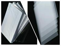 China PVC Overlay Film Reel Smart Card Material Transparent One Side Glue Coating 0.05mm for sale