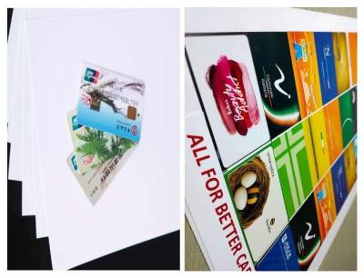 China White Offset Printing PVC Core Sheet 0.10-0.85mm Smooth Uniform Surface for Smart Card Production for sale