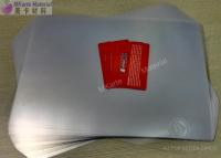 China PVC Coated Overlay Film A4 A3 Size with 72°C Vicat Temperature and 35-40 MPa Tensile Strength for Card Protection for sale